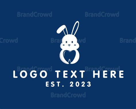 Bunny Rabbit Dental Logo Brandcrowd Logo Maker