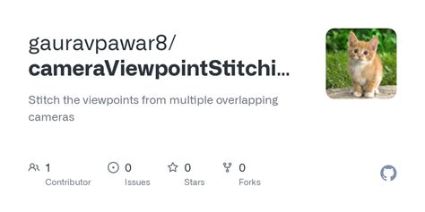 github gauravpawar8 cameraviewpointstitching stitch the viewpoints