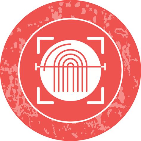 Fingerprint Scanner Vector Icon 18899926 Vector Art At Vecteezy