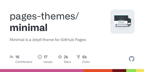 Github Pages Themes Minimal Minimal Is A Jekyll Theme For Github Pages