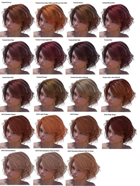 A Hair Color Comparison Chart By Talidesade On Deviantart