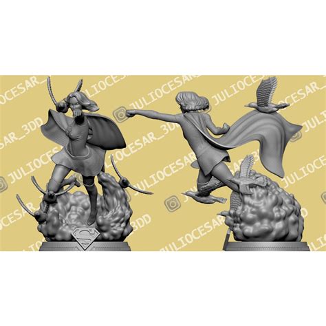 Super Girl STL Files For D Print D Kiee Shop