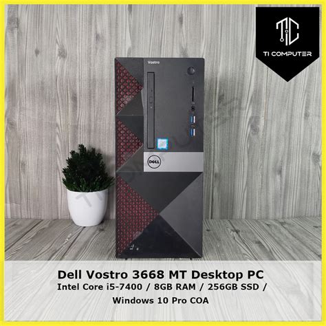 Dell Vostro 3668 MT Intel Core I5 7400 3 1GHz 8GB RAM 256GB SATA SSD Refurbished Desktop PC