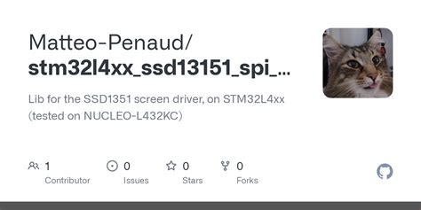 Github Matteo Penaud Stm32l4xx Ssd13151 Spi Driver Lib For The
