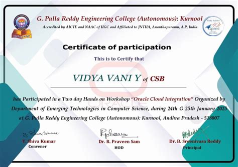 Oraclecloud Cloudintegration Workshop Emergingtechnologies Vidya