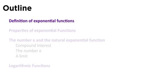 Lesson 13 Exponential And Logarithmic Functions Slides Pdf