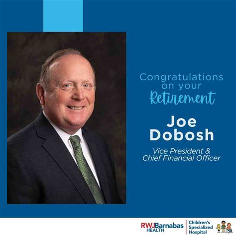 Wishing Joseph Dobosh A Very Happy Retirement A Wonderful Leader Cfo
