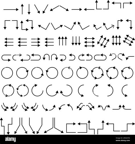 Arrows Set Arrow Icon Collection Set Different Arrows Or Web Designs Arrow Flat Style