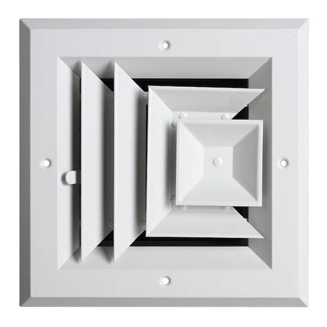 Reliabilt 6 In X 6 In 3 Way Aluminum Sidewallceiling Diffuser In White