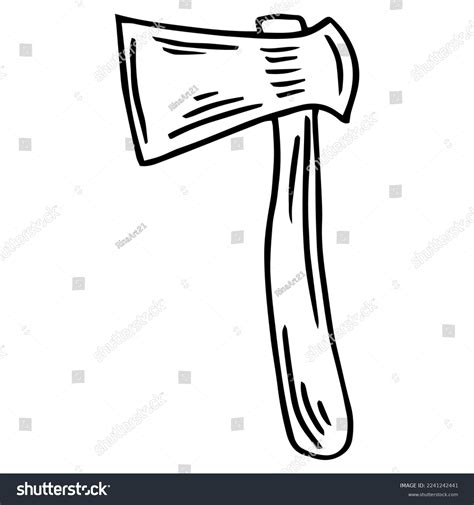 Axe Isolated Outline Vector Axe Elements Stock Vector Royalty Free 2241242441 Shutterstock