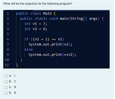 Solved What Will Be The Output S For The Following Chegg