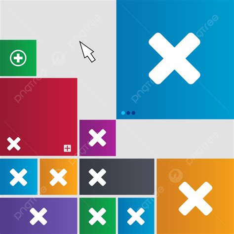 modern interface website buttons with cursor pointer multiplication and