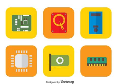Pc Hardware Set 101862 Vector Art At Vecteezy