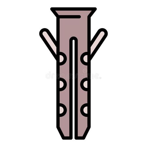 Dowel Icon Symbol Fastening Element Vector Stock Vector Illustration Of Anchor Head 80611452