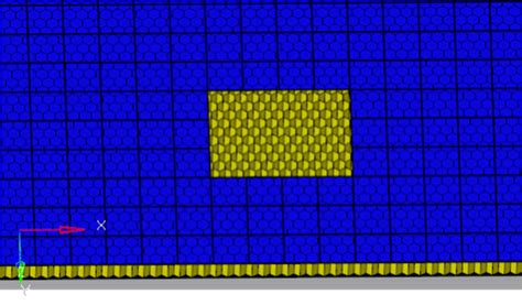 Schematic Of The Finite Element Model Of Honeycomb Sandwich Structure Download Scientific