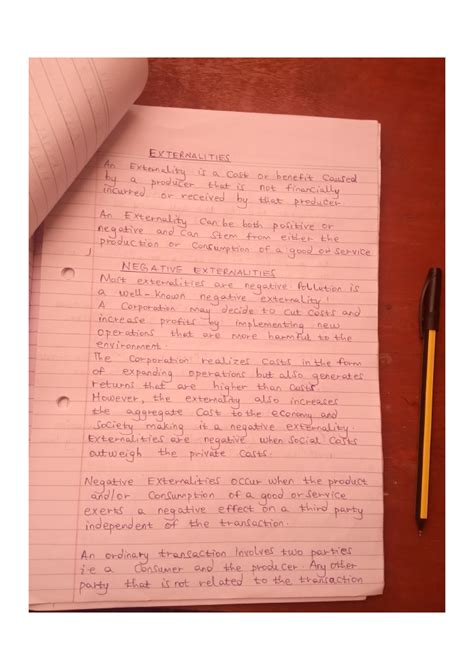 Negative Externalities Economic Policy Studocu