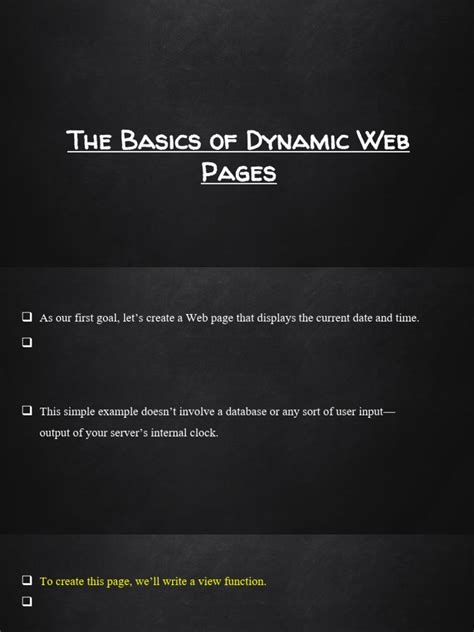 module 1 l6 the basics of dynamic web pages pdf world wide web