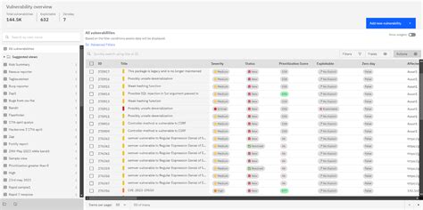 Vulnerabilities View Folders Strobes Security Help Center