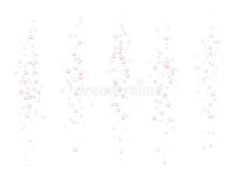 Underwater Fizzing Bubbles Soda Or Champagne Carbonated Drink Sparkling Water Stock Vector