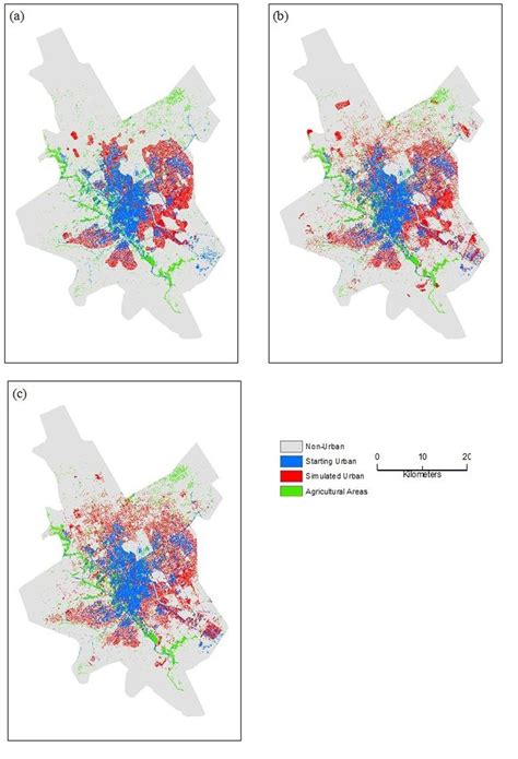validating spatial patterns of urban growth from a cellular automata