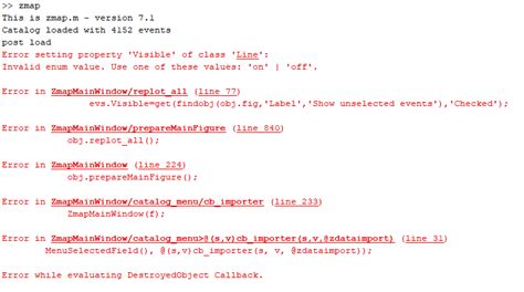 issue with catalog loading · issue 25 · celsoreyes zmap7 · github
