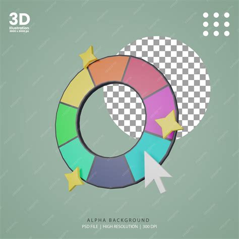 Premium Psd 3d Render Color Palettes Illustration