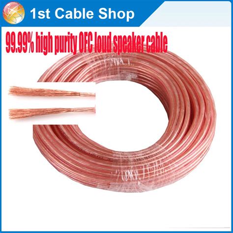Free Shipping Wholesale 5M Lot Loud Speaker Cable Cord For Speaker Audio System 50 Cores 99 99