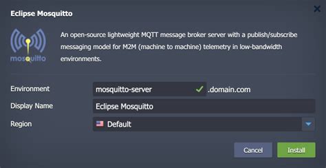 Eclipse Mosquitto Mqtt Server Virtuozzo Dev Docs