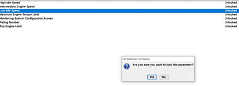 How To Access Parameter Lockout On Caterpillar Et Software Obd2 Ltd Blog