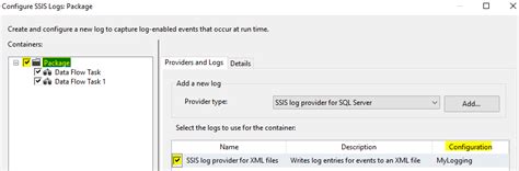 Ssis Logging Template Loading From Windows Application Microsoft Qanda