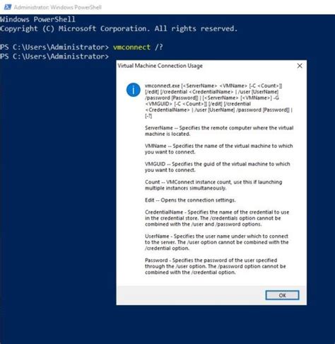 Launching Virtual Machine Sessions From The Command Line With VMConnect