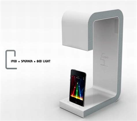 IDock Docking IPods With A Speaker And A Lamp Designbuzz