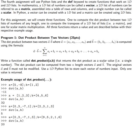 Solved The Fourth Assignment Will Use Python Lists And The
