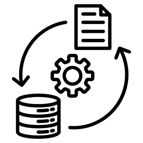 Data Transformation Icon Line Vector Illustration 35193493 Vector Art At Vecteezy