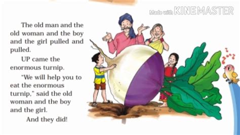 NCERT English Marigold Class 3rd Enormous Turnip Reading Explanation