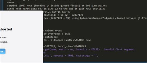 Stack Imbalance In Fread Issue Rdatatable Data Table GitHub