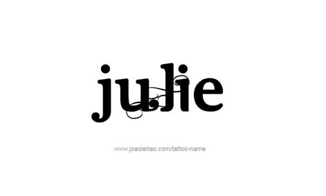 The Name Julie In Cursive