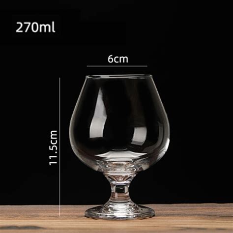 Brandy Short Glass Cup Lead Free Clear Whisky Cock Grandado