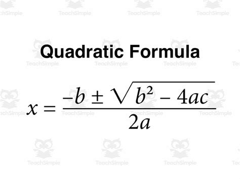 Quadratic Formula Song By Teach Simple