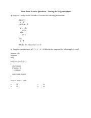 Master C Final Exam Practice Questions And Answers Course Hero