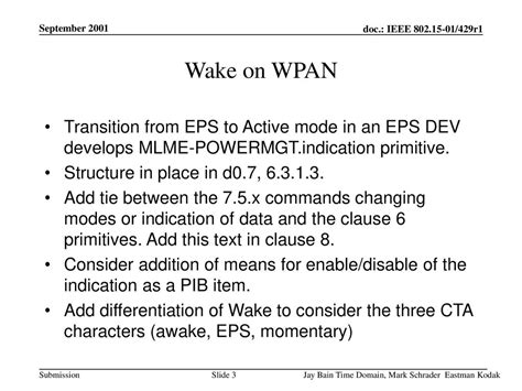 Submission Title IEEE Overview Of Power Save Proposal Ppt Download