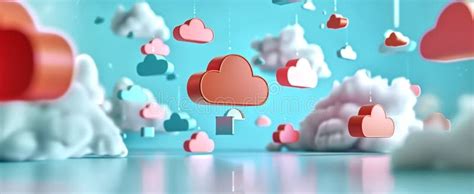 Fast Data Transfer And Backup Cloud Migration As File Integrati Stock Illustration