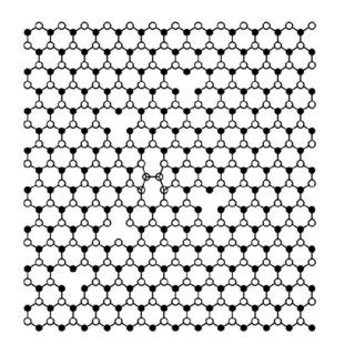 Graphene Lattice After Introducing Defects In The Structure Of Figure Download Scientific