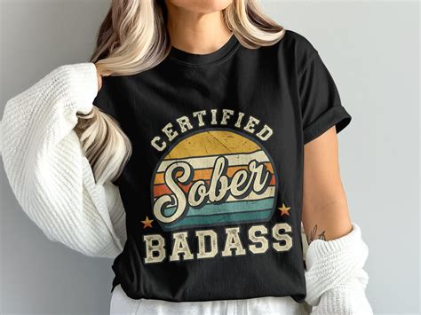 Certified Sober Badass Png Sober Png Badass Png Digital Download