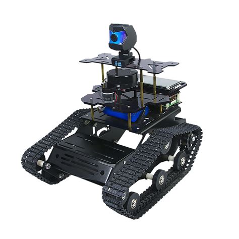 Buy Raspberry Pi Smart Ai Robot Car Kit Ros Slam Tank Car With Lidar