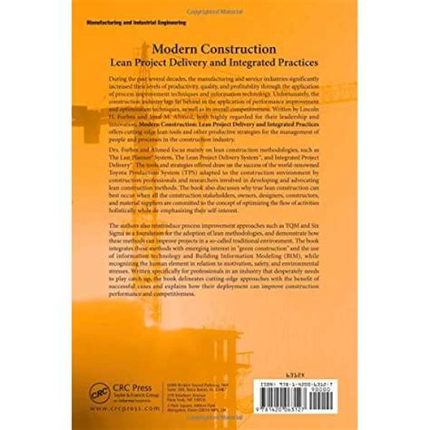 Modern Construction Lean Project Delivery And Integrated Practices