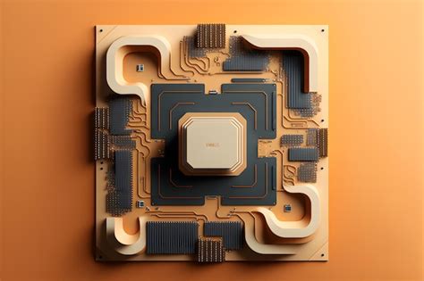 Premium AI Image CPU Processor With Modern Futuristic Technology Appearance Neural Network