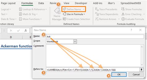 How To Calculate The Ackermann Function In Excel