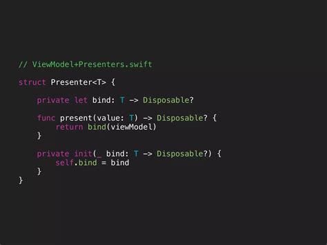 Presenting Things In Swift PPT