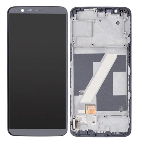 LCD With Touch Screen For OnePlus T Black Display Glass Combo Folder With Frame